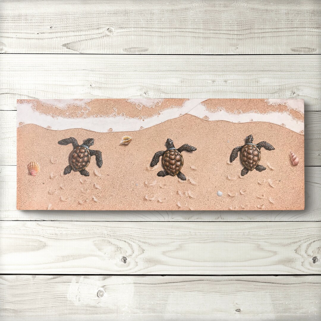 Three Honu Hatchlings original Painting Baby Sea Turtles - Etsy