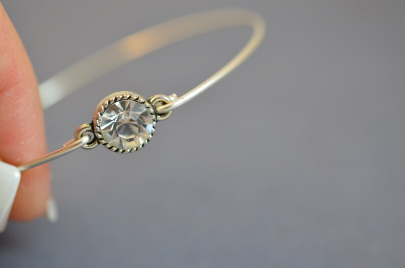 Sparkly Love Bangle Bracelet Set Silver Love Charm Jewelry - Etsy