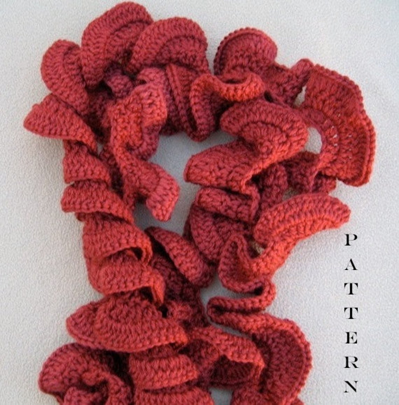 Crochet Pattern Spiral Scarf Digital Download - Etsy