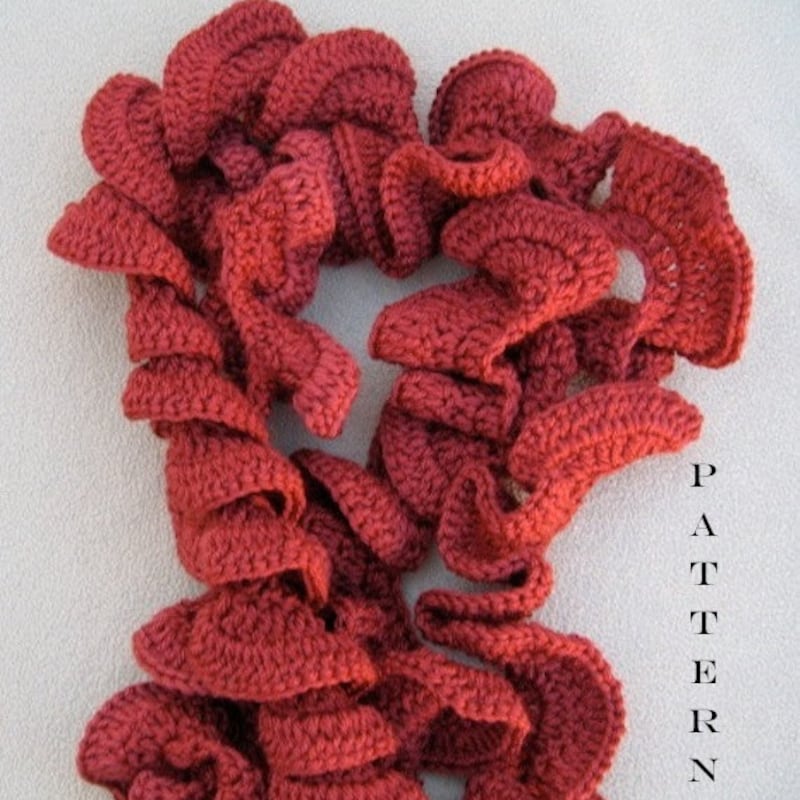 Corkscrew Crocheted Scarf - Etsy UK