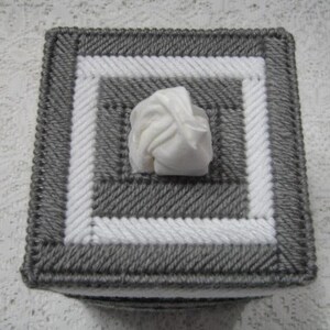 Gray Owl Tissue Box Cover - Boutique Size Tissue Topper - Etsy