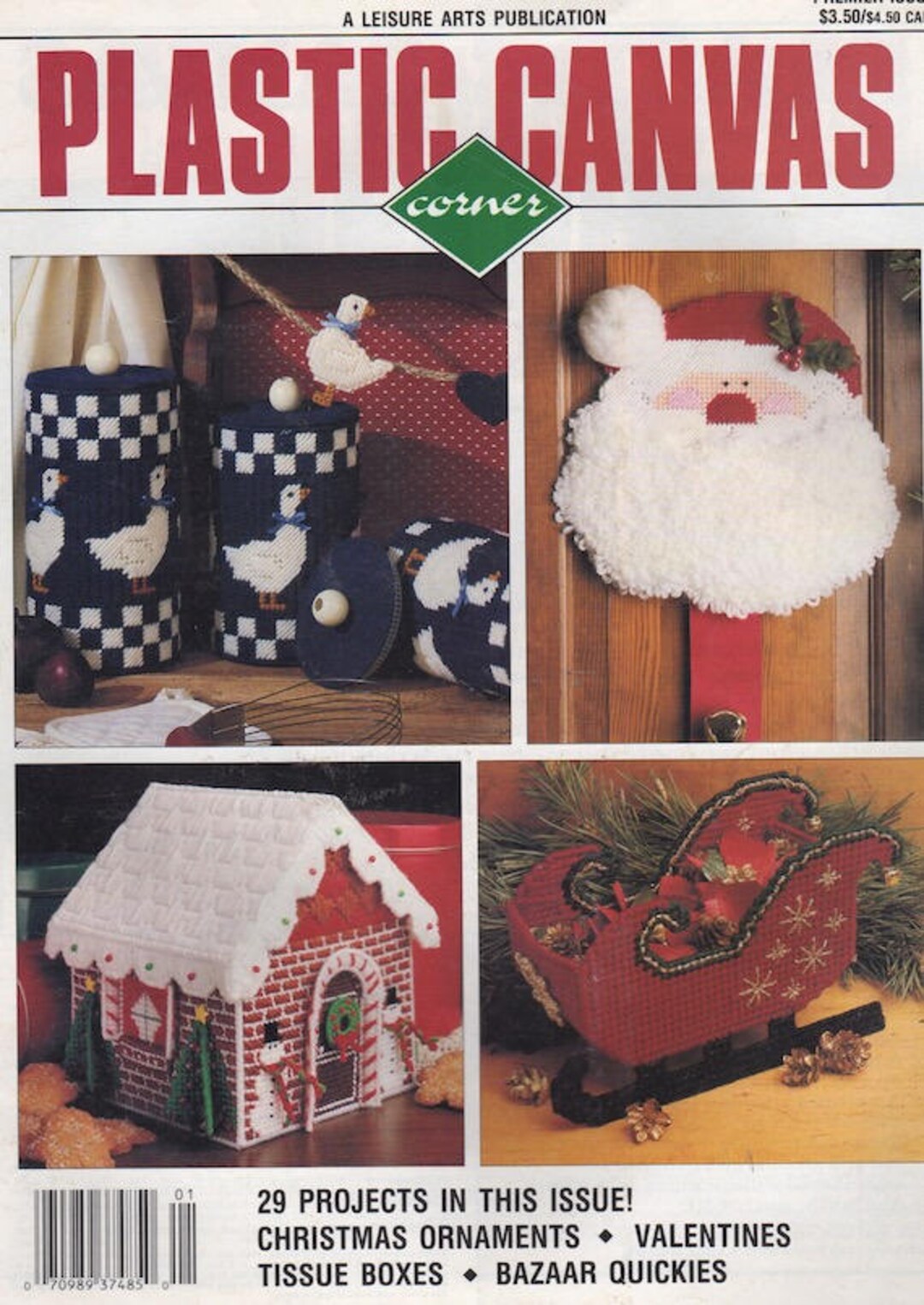 Vintage Plastic Canvas Corner Magazine - Premier Issue - 1989 - Etsy