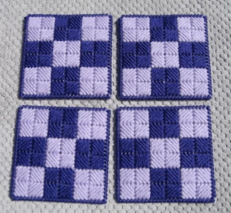 Coasters Purple and Lavender Set of 4 Double Thick Mug Mats - Etsy