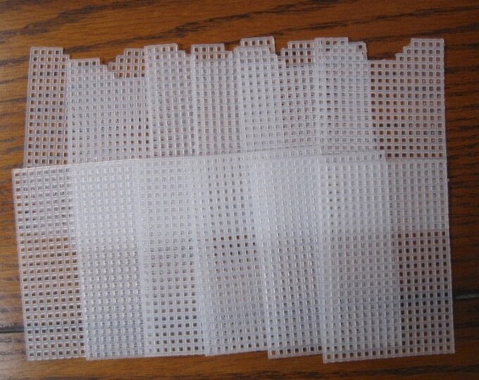 Plastic Canvas Gift Card Cut Out 7 Mesh Clear Set of 6 Credit Card ...