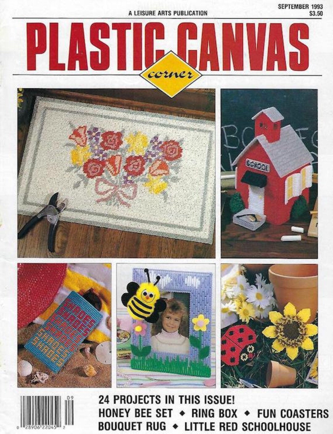 Vintage Plastic Canvas Corner Magazine - September 1993 - Etsy