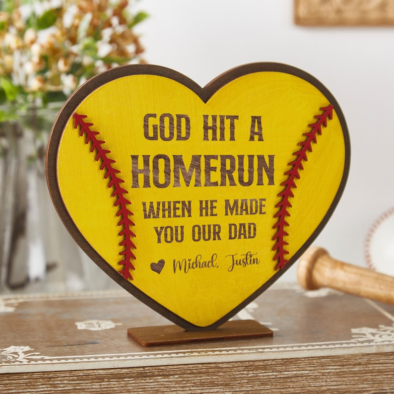 God Hit a Home Run When He Made You Our Dad,father's Day Gifts Baseball ...