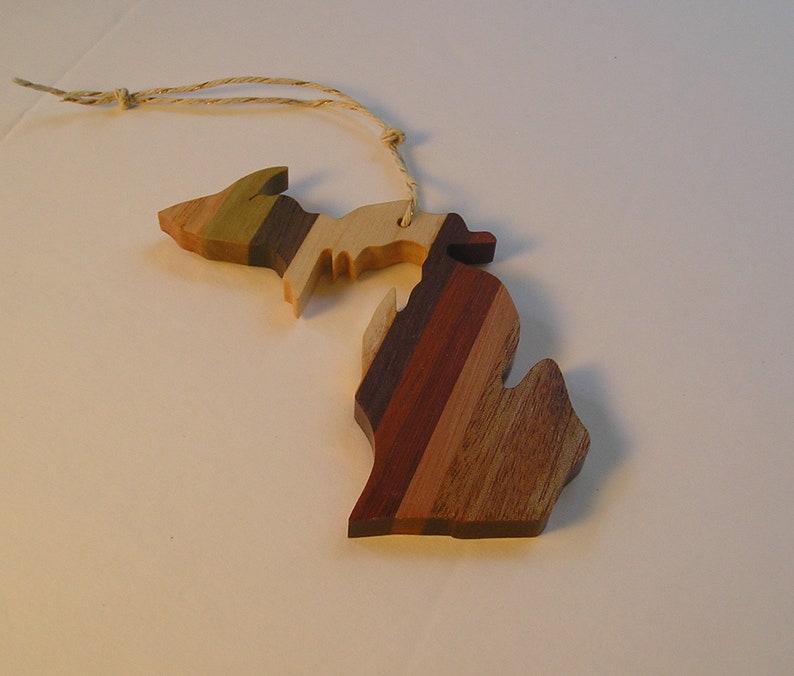 Michigan Shaped Laminated Hardwood Ornament or Magnet - Etsy