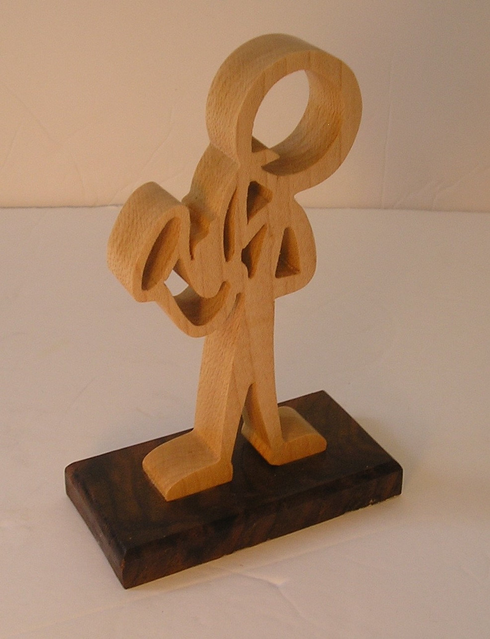 Stick Figure Saxophone Player. Wood Figurine Cut With a Scroll | Etsy