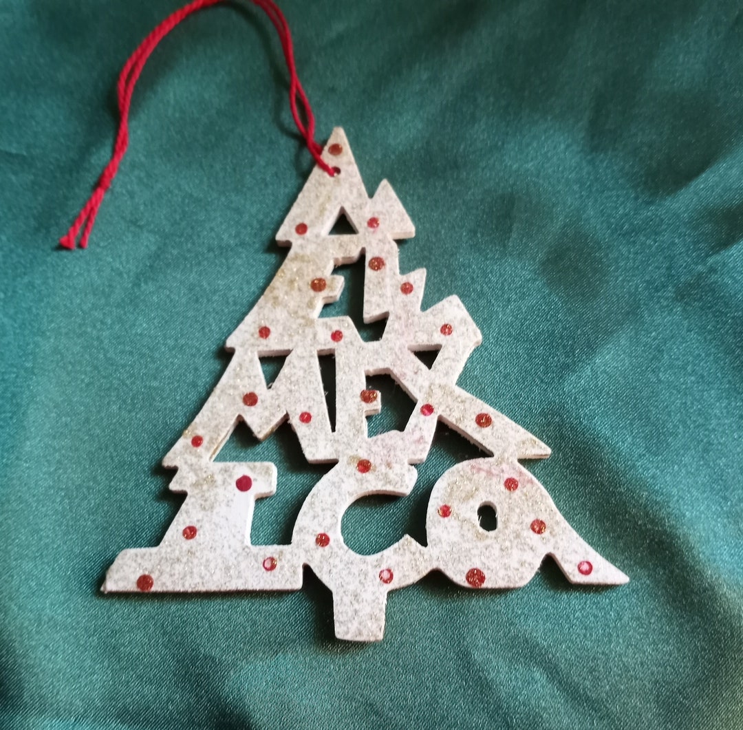 New Mexico Ornament, Tree Shaped - Etsy