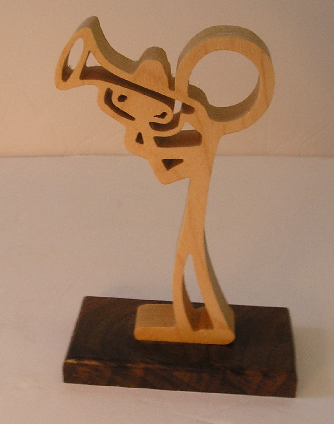 Stick Figure Trumpet or Coronet Player. Scroll Saw Cut, Sculpture ...