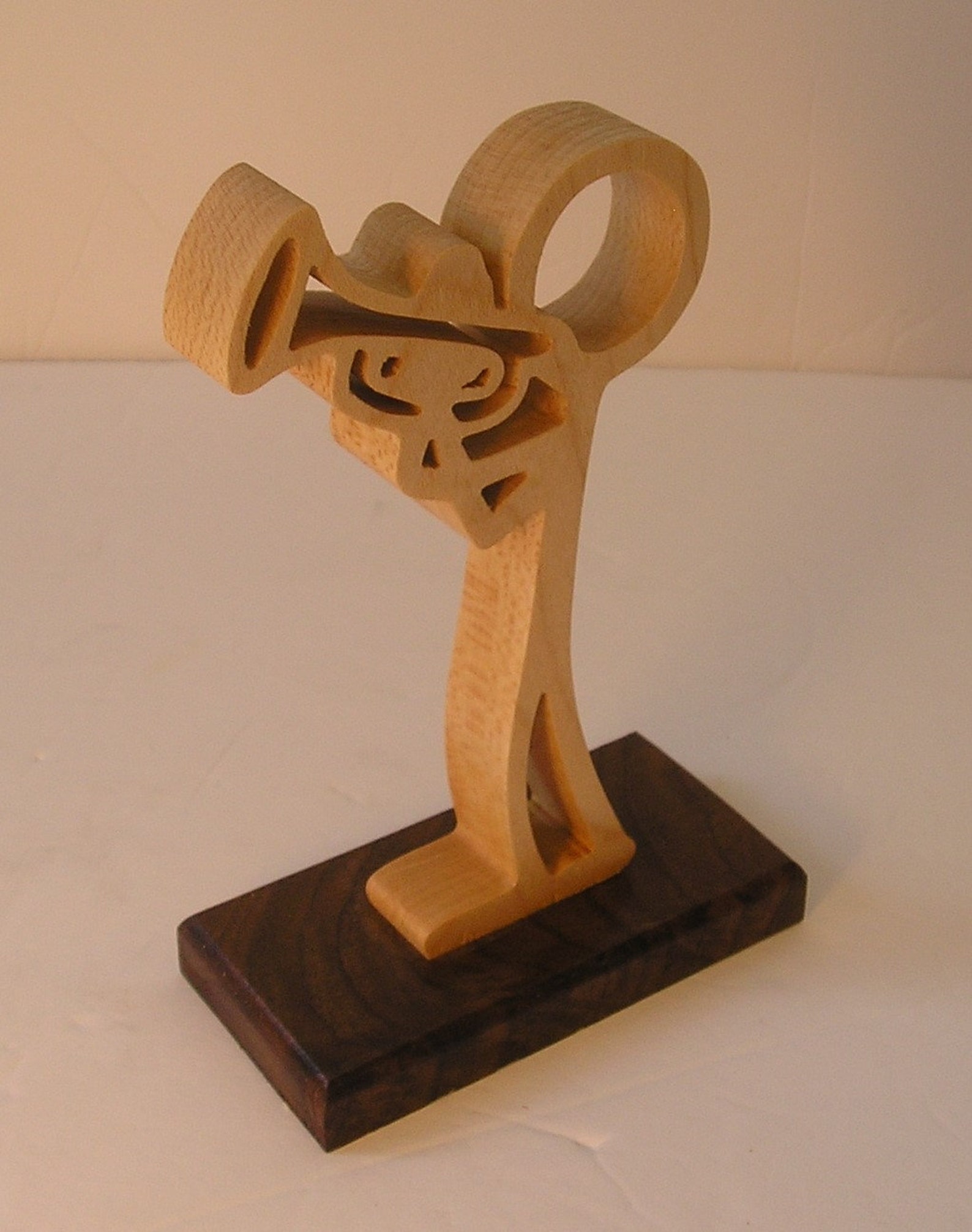 Stick Figure Trumpet or Coronet Player. Scroll Saw Cut, Sculpture ...