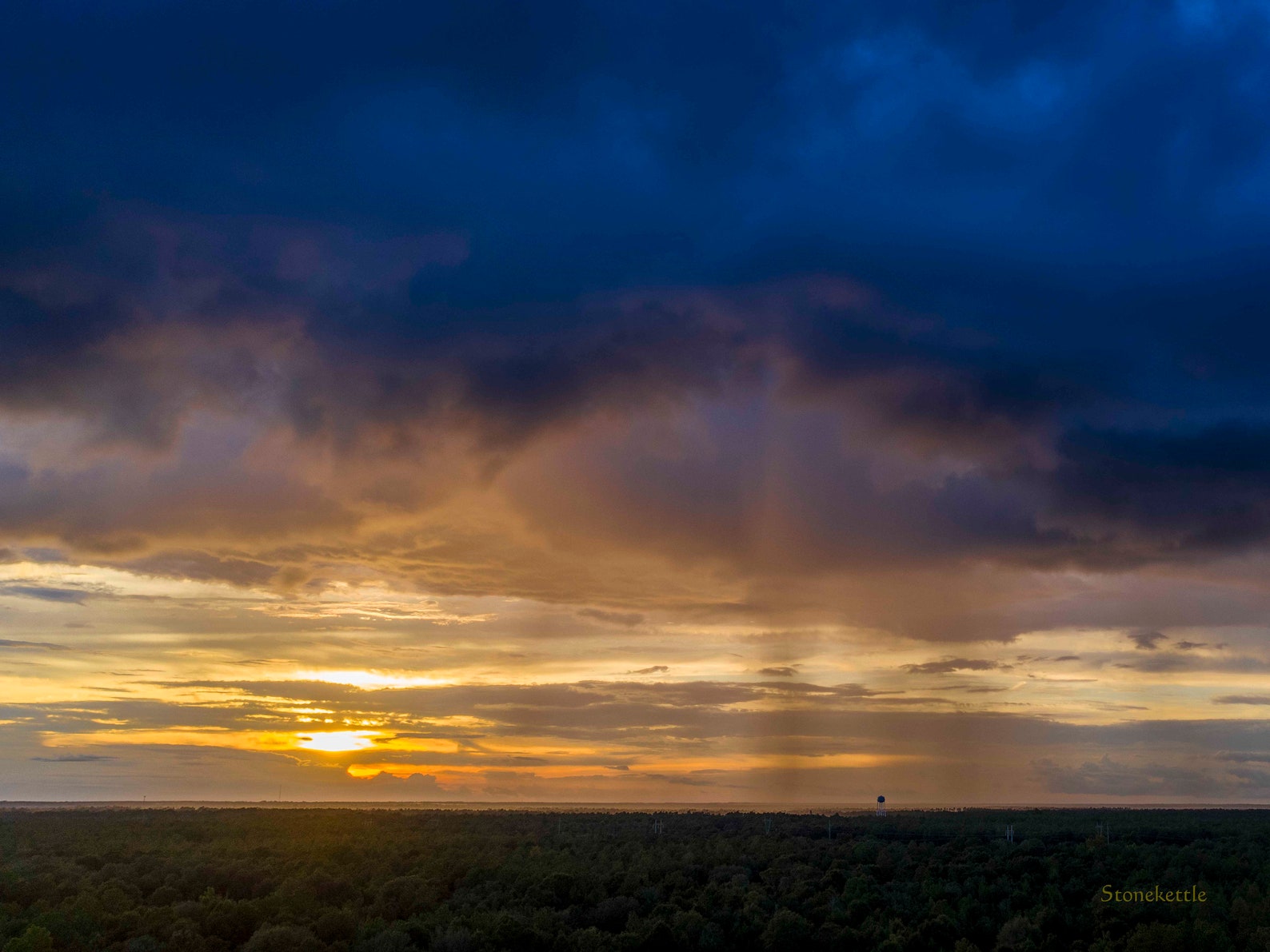 Sunset and Rain Print - Etsy