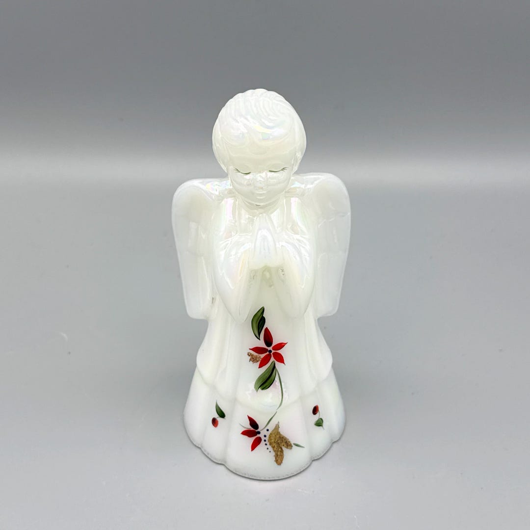 Fenton Gilded Star Flowers Angel Christmas - Etsy