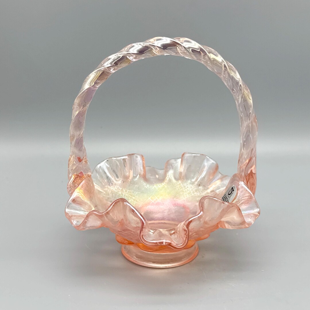 Fenton Sunset Stretch Pink Grape Basket - Etsy