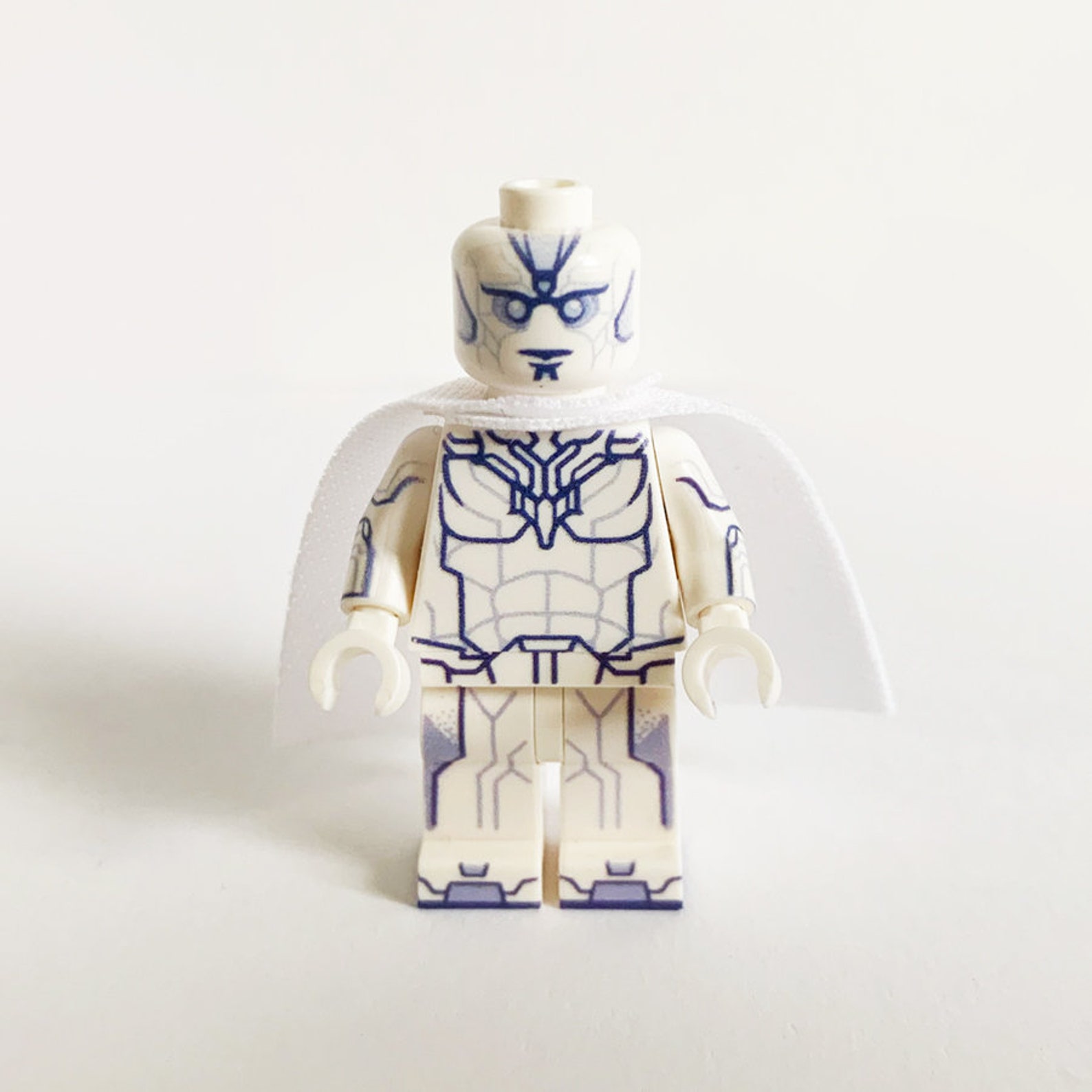Lego White Vision Superhero Minifigure | Etsy