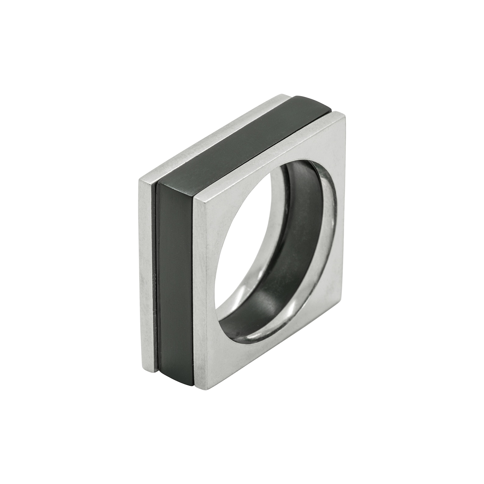 Stackable Square Rings Geometric Square Silver Rings Colourful Acrylic ...