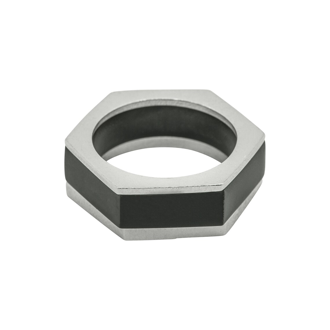 Stackable Hexagon Rings Geometric Hexagonal Silver Rings Colourful ...