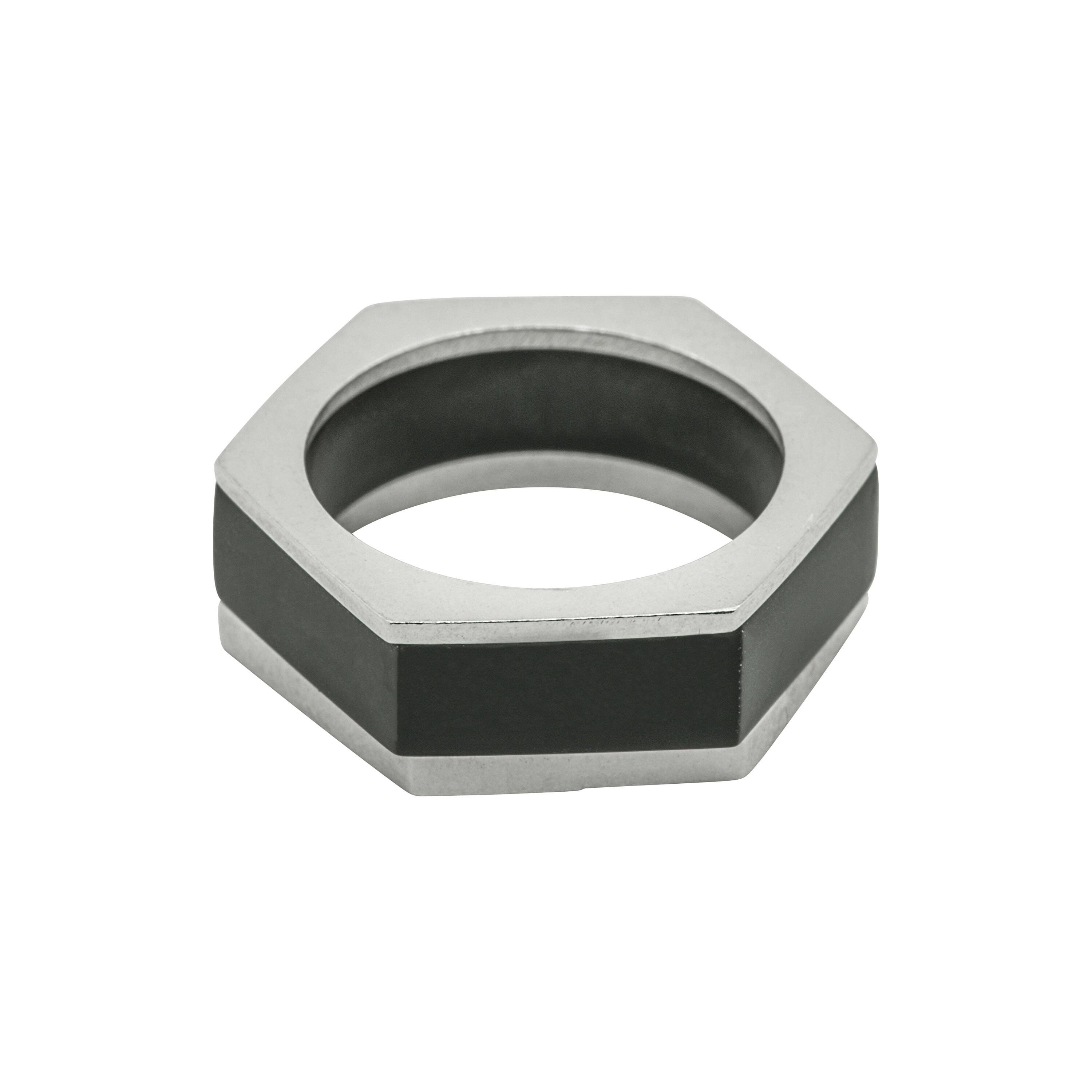 Stackable Hexagon Rings Geometric Hexagonal Silver Rings Colourful ...