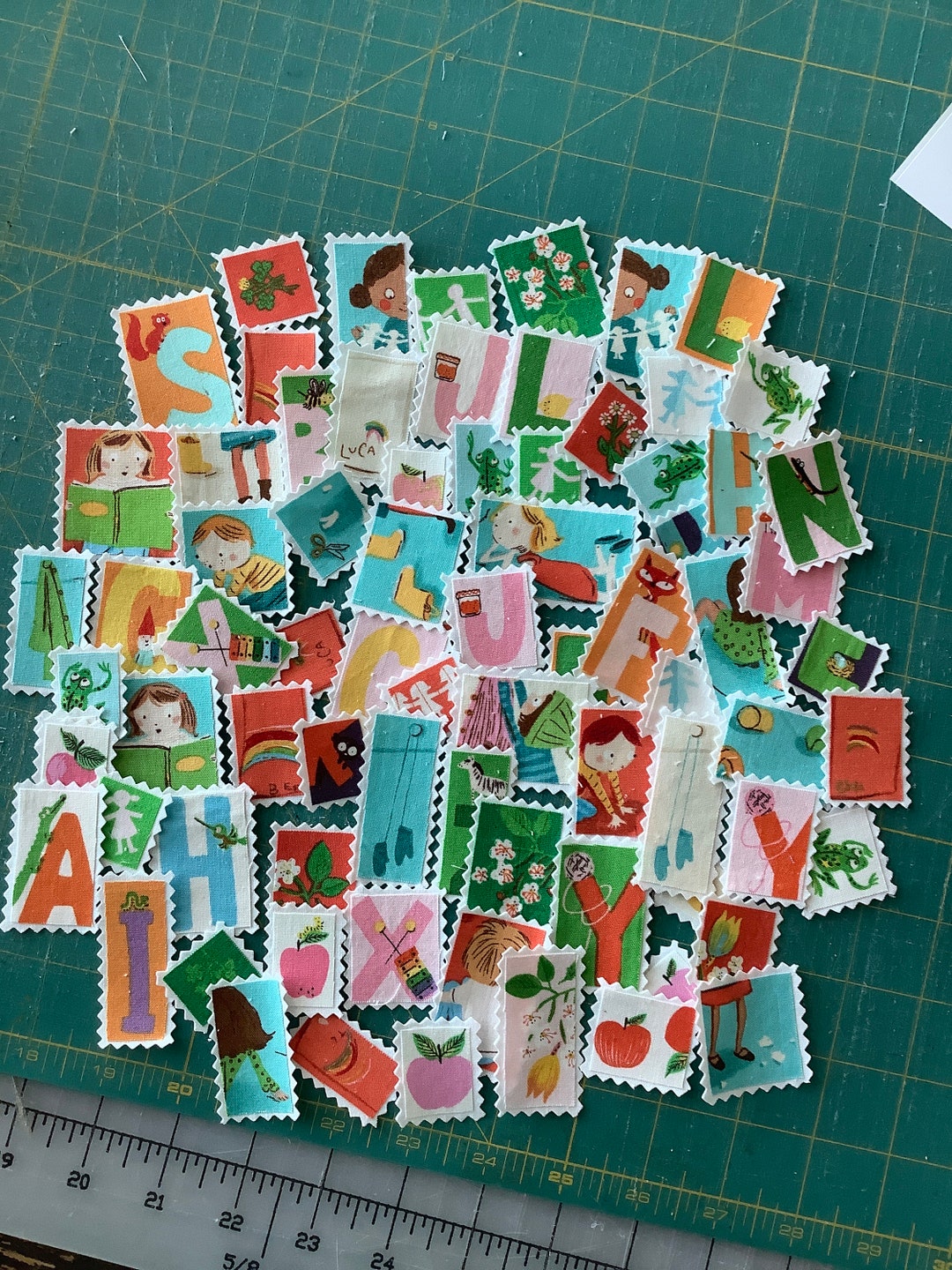 Heather Ross Kinder Fabric Stamps - Etsy