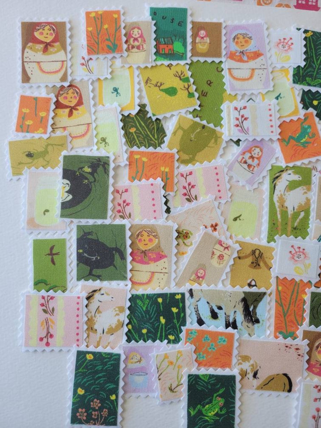 West Hill by Heather Ross Fabric Stamps - Etsy