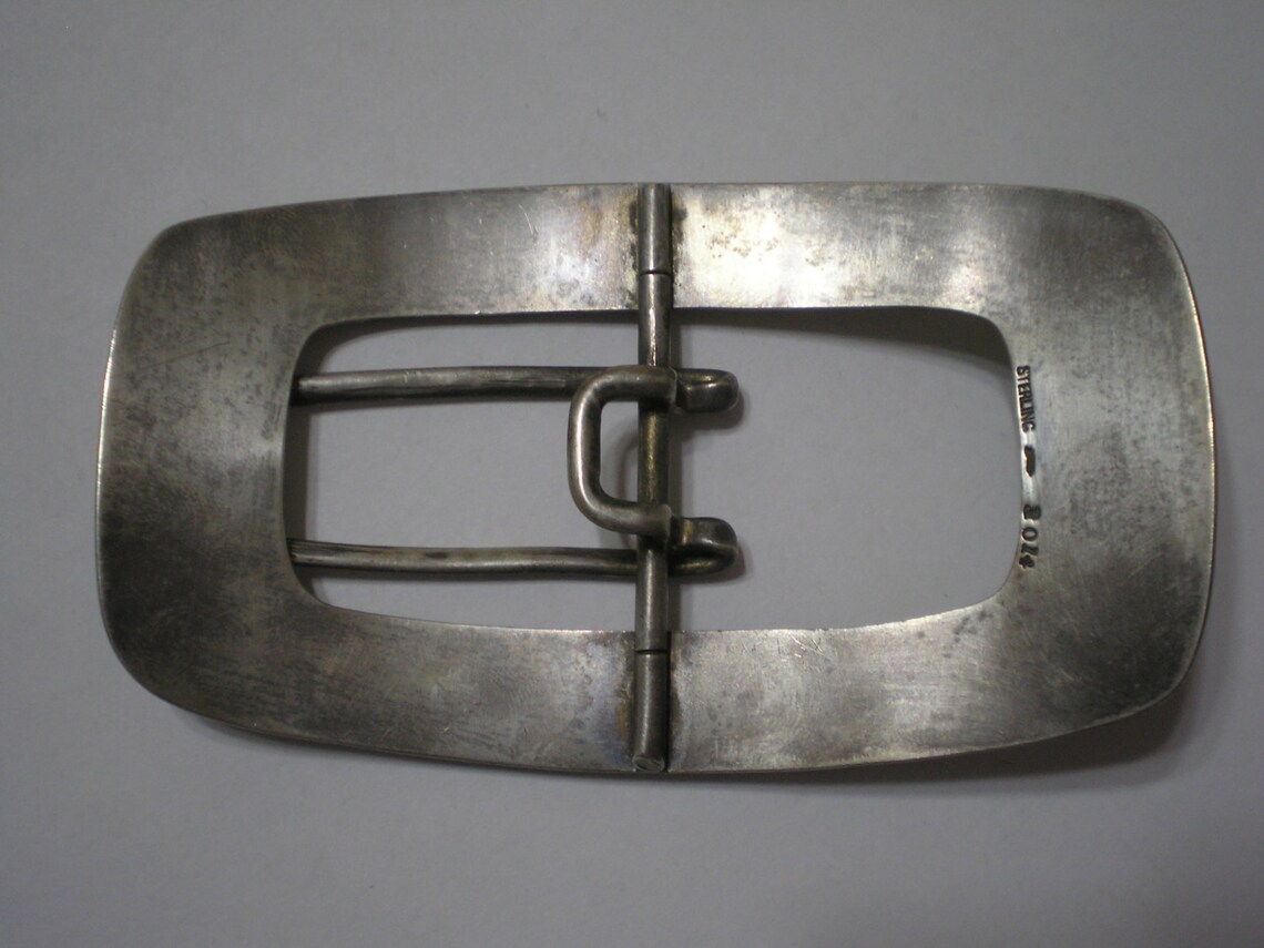 Antique Sterling Silver William Kerr Belt Buckle Numbered 3014 | Etsy