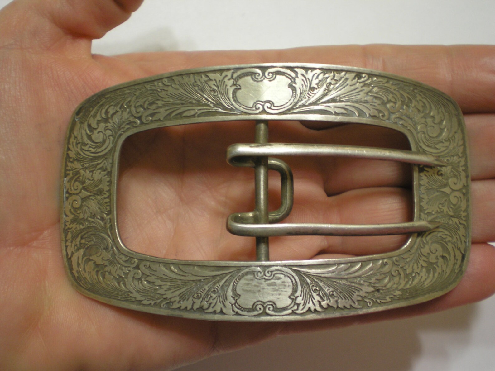 Antique Sterling Silver William Kerr Belt Buckle Numbered 3014 | Etsy