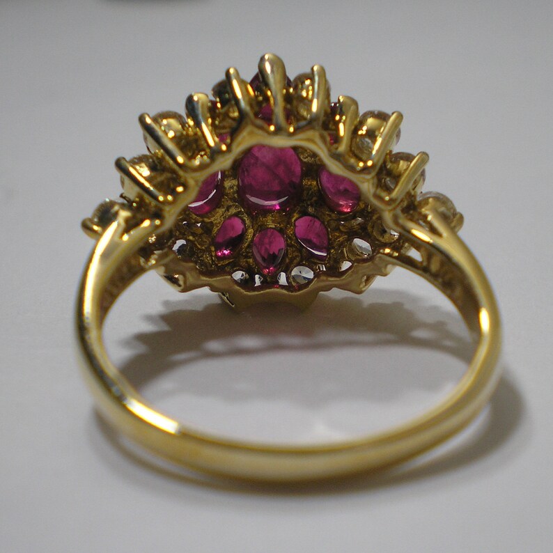 Vintage Franklin Mint 14k Gold July Birthstone Ruby Sapphire | Etsy