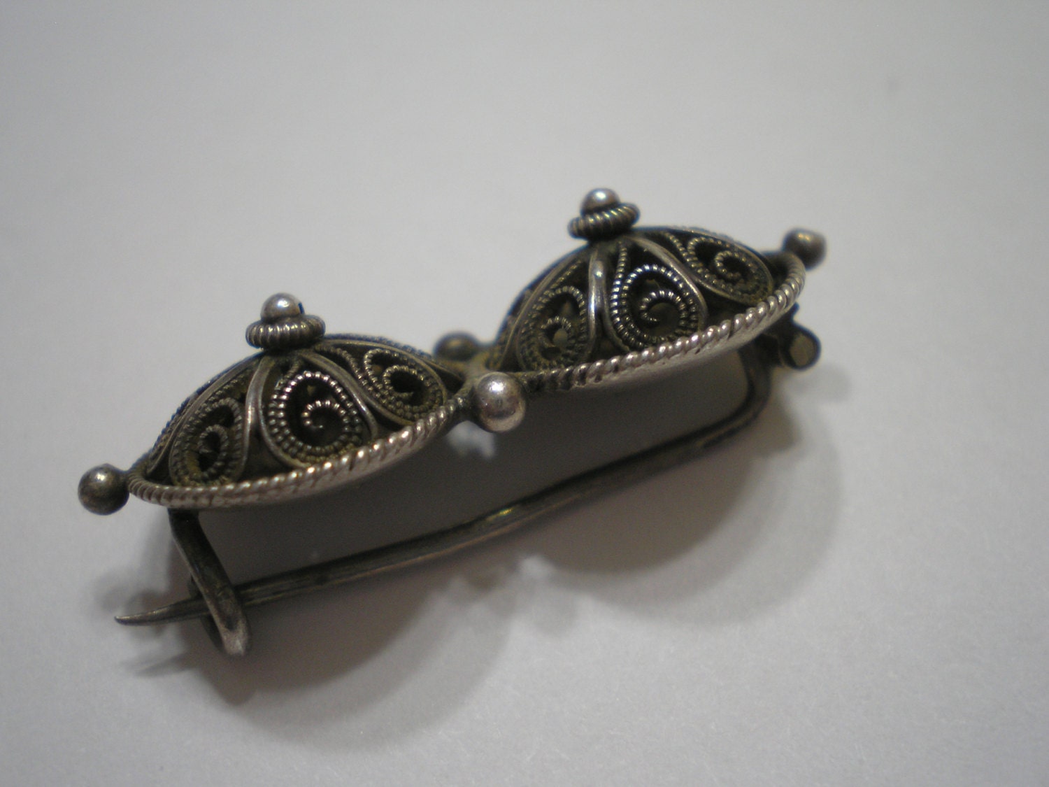 Antique Vintage David Anderson 830 Silver Filigree Pin Brooch | Etsy