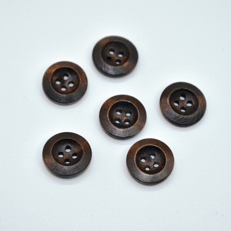 Small Wood Buttons - Etsy