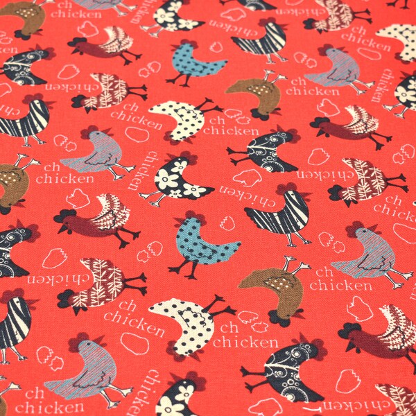Chicken Fabric - Etsy