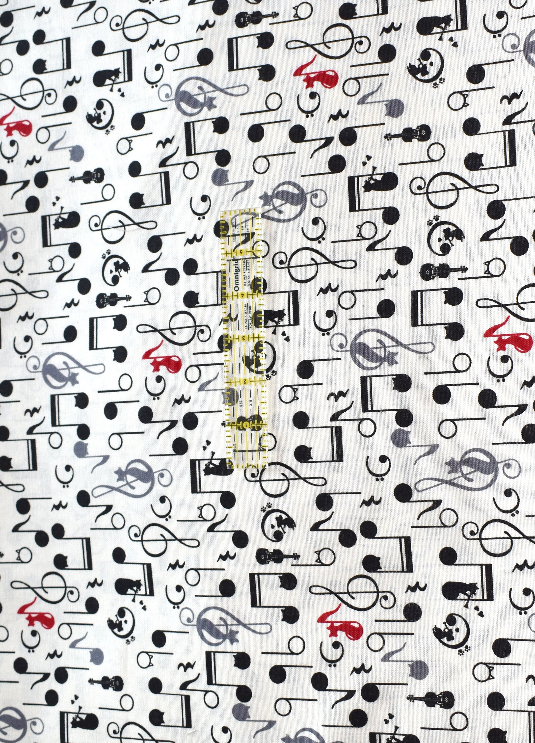 Music Notes Fabric, off White Fabric, Music Fabric, Musician Fabric ...