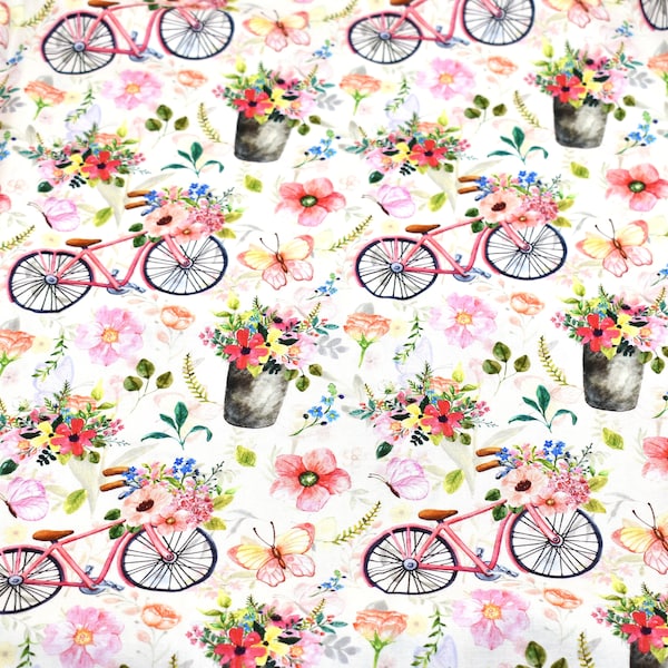 Bicycle Fabric - Etsy