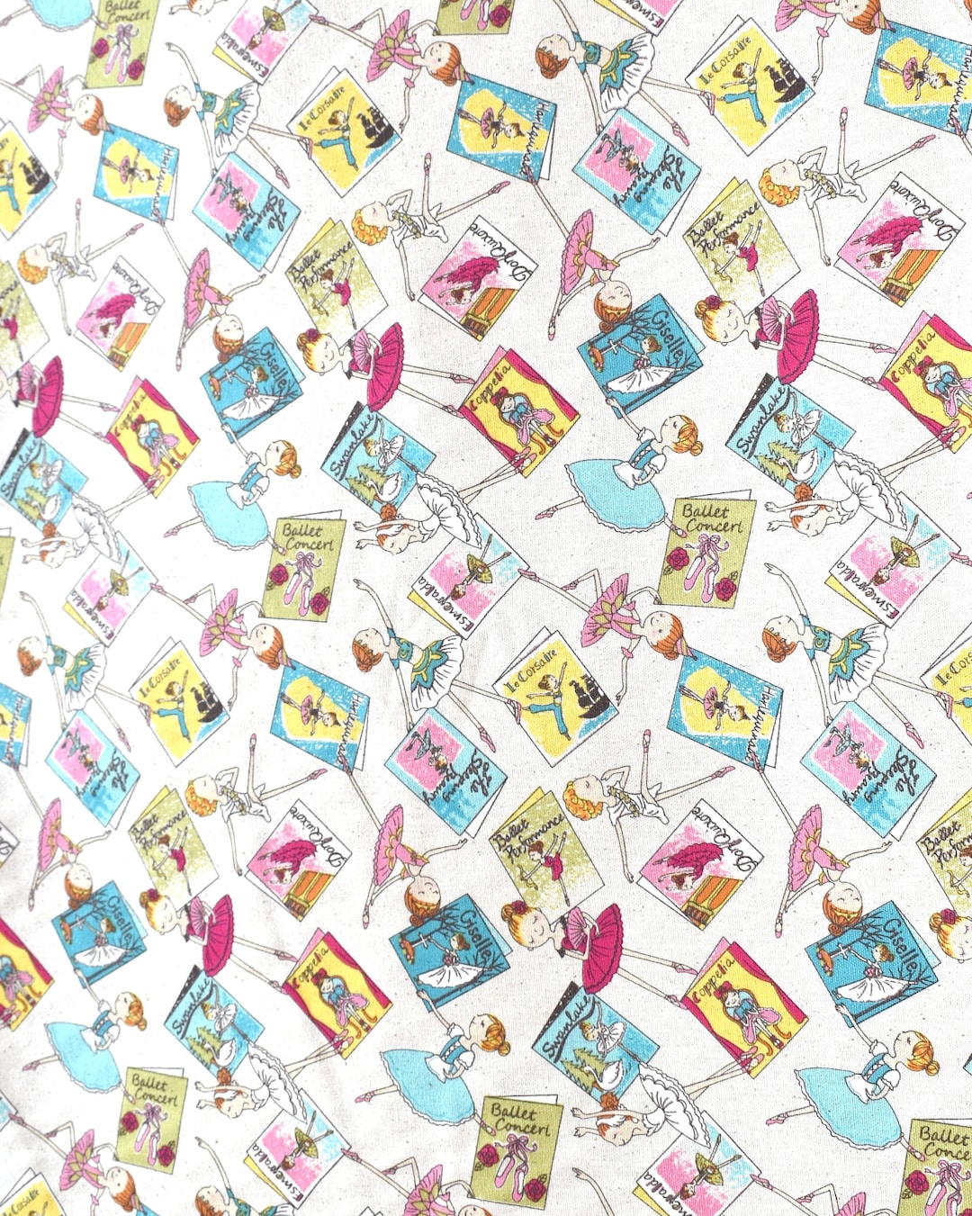Ballerina Fabric, Ballet Fabric, Girl Fabric, Ballet Dancer Fabric ...
