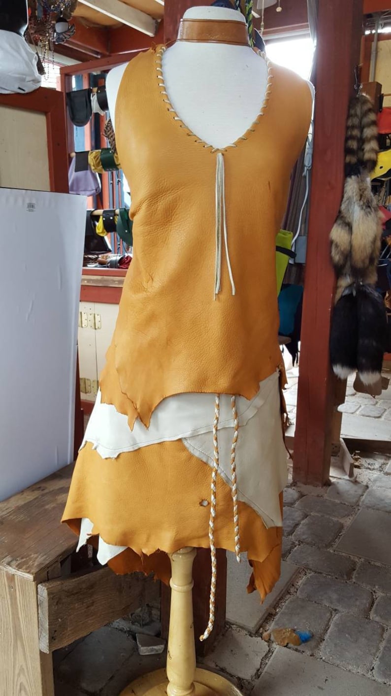 Deer Skin Two Tone Wrap Skirt - Etsy