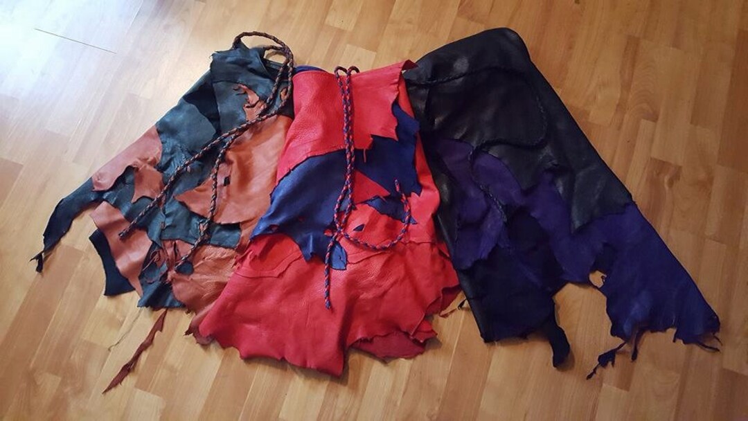 Deer Skin Two Tone Wrap Skirt - Etsy