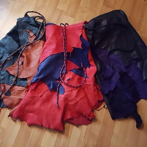 Deer Skin Two Tone Wrap Skirt - Etsy