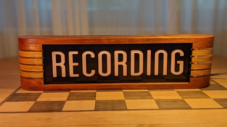 Señal de advertencia de estudio de grabación de 18" - Etsy México
