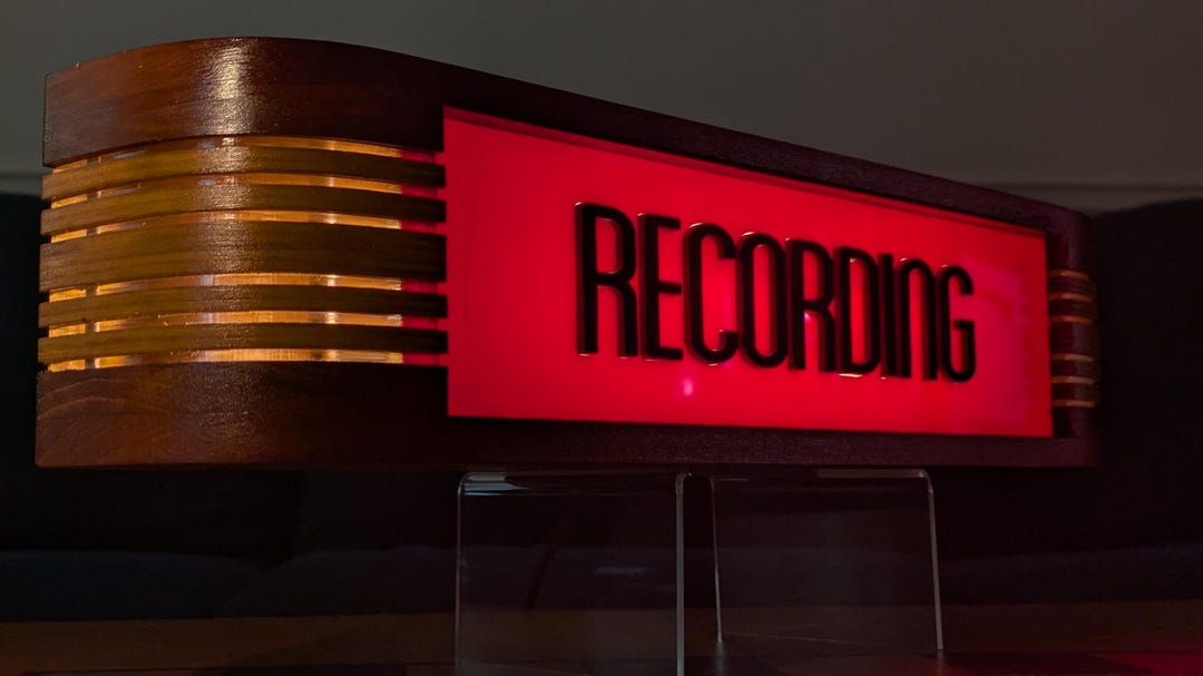 Recording 18" Studio Warning Sign Backlit - Etsy