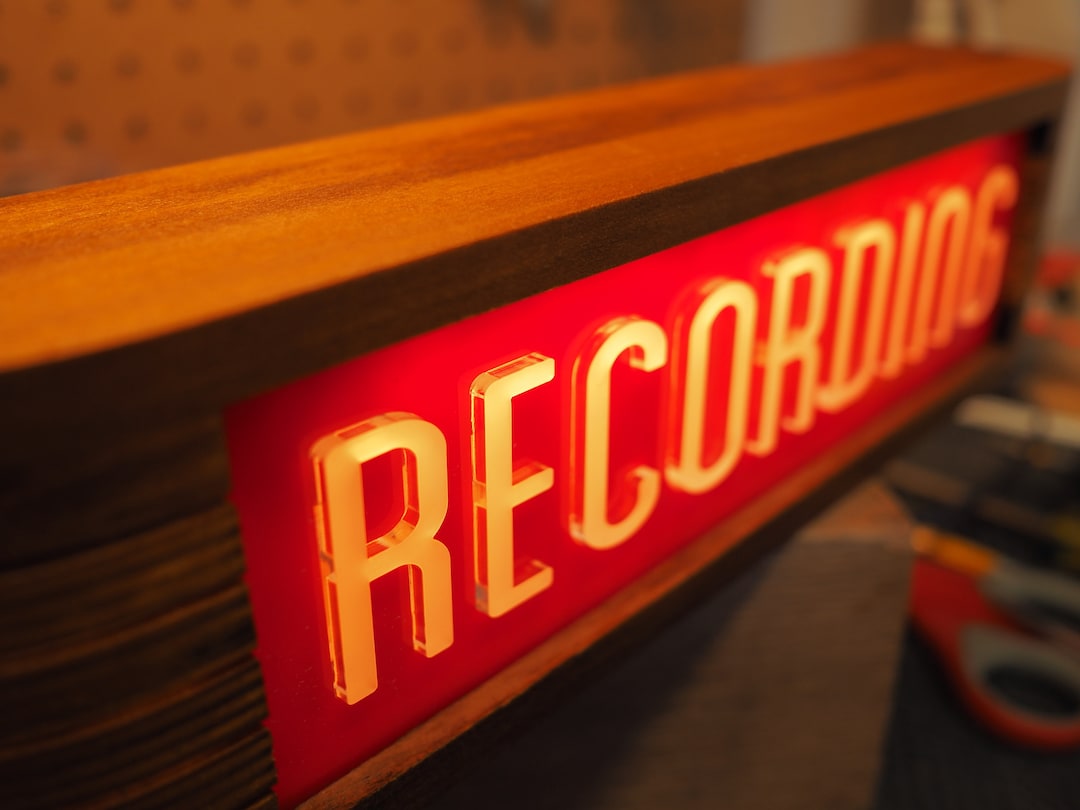 Recording 14 Studio Warning Sign - Etsy