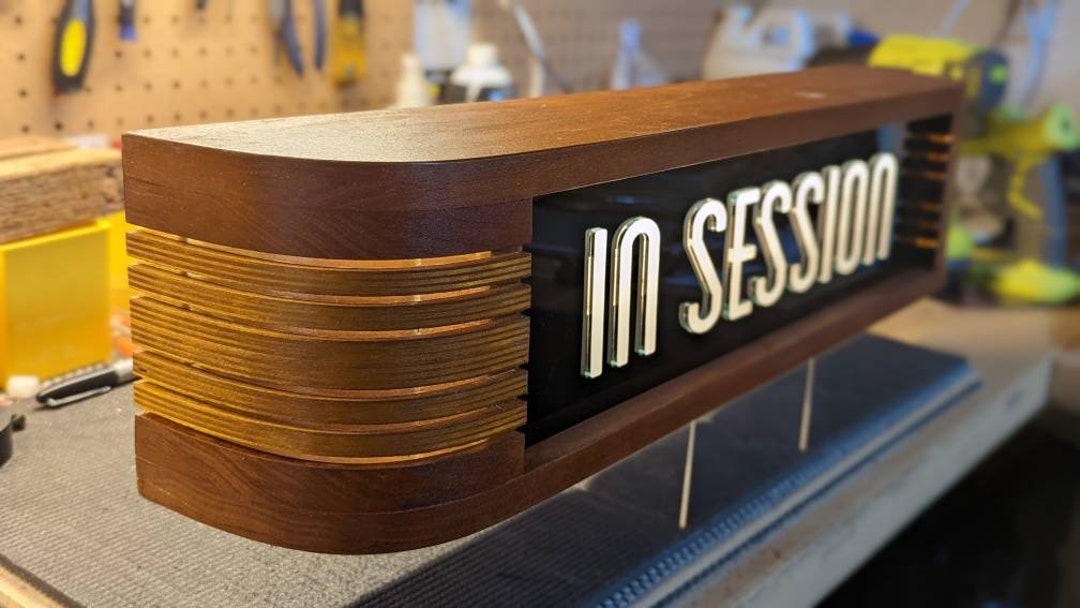 IN SESSION 24 Studio Warning Sign - Etsy