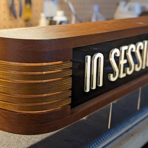 IN SESSION 24 Studio Warning Sign - Etsy