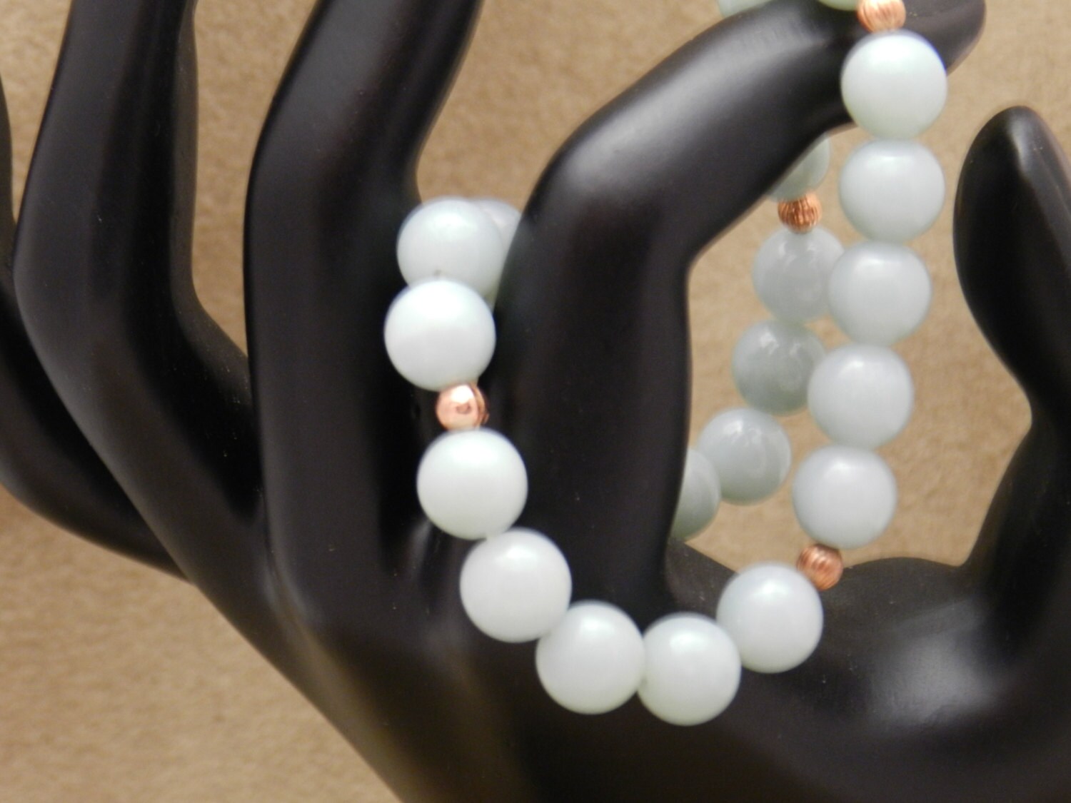 Pale Aqua Blue Amazonite Stretch Bracelet - Etsy