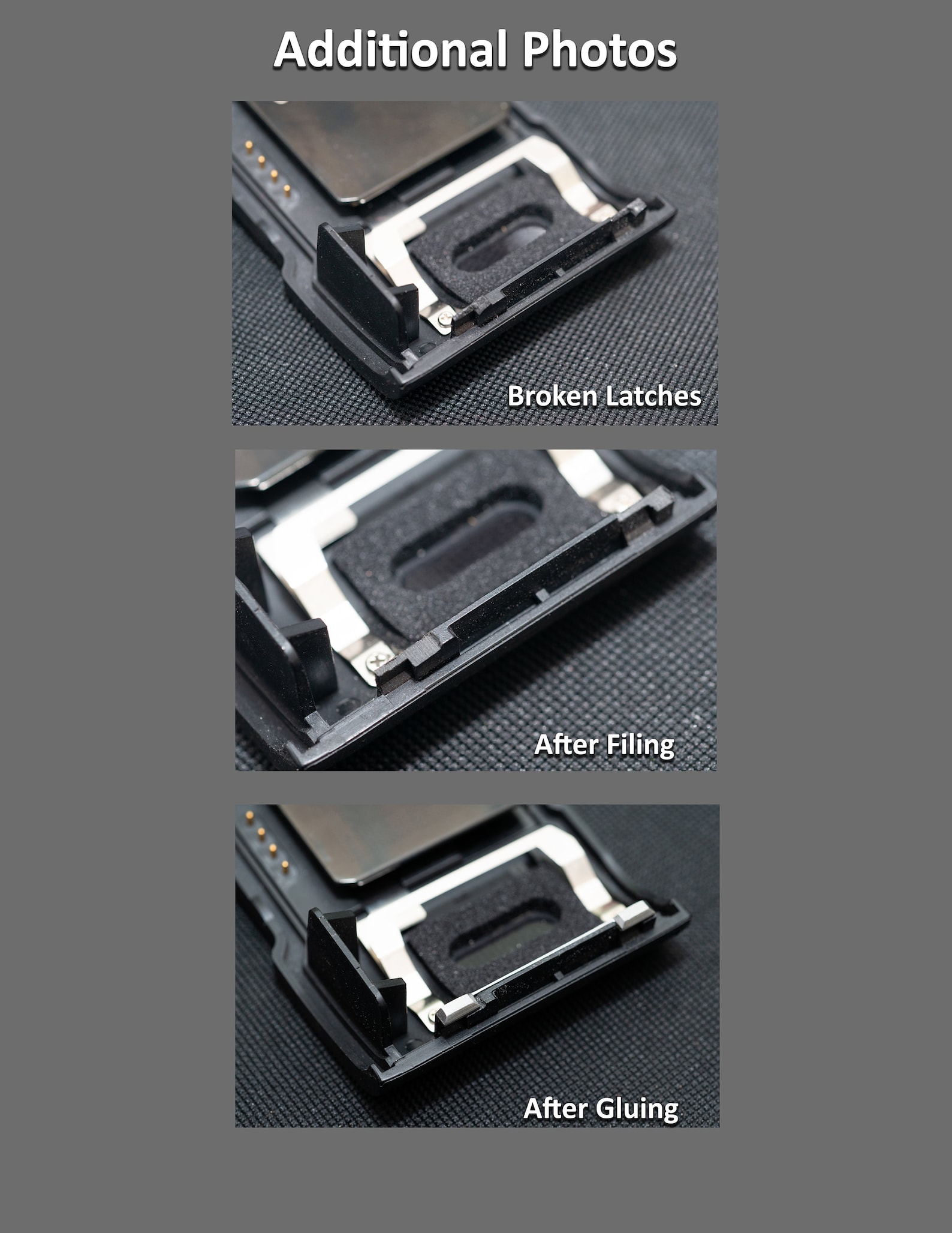 Nikon F100 Back Film Door Broken Latch Metal Repair Kit - Stainless ...