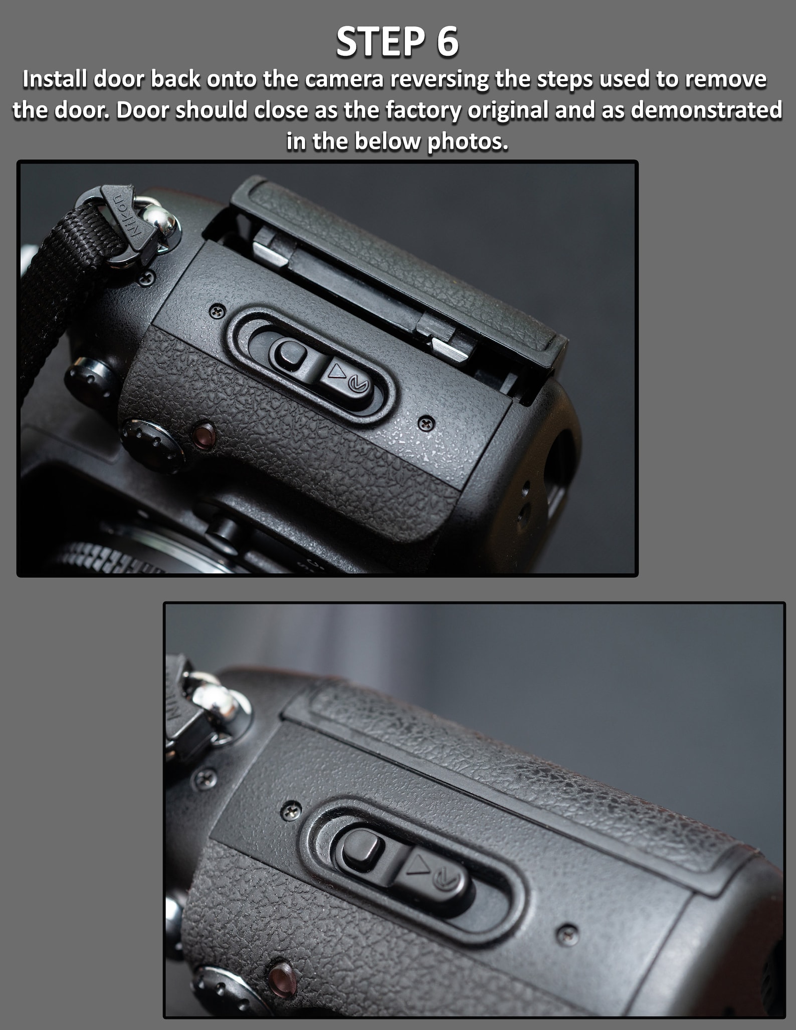 Nikon F100 Back Film Door Broken Latch Metal Repair Kit - Stainless ...