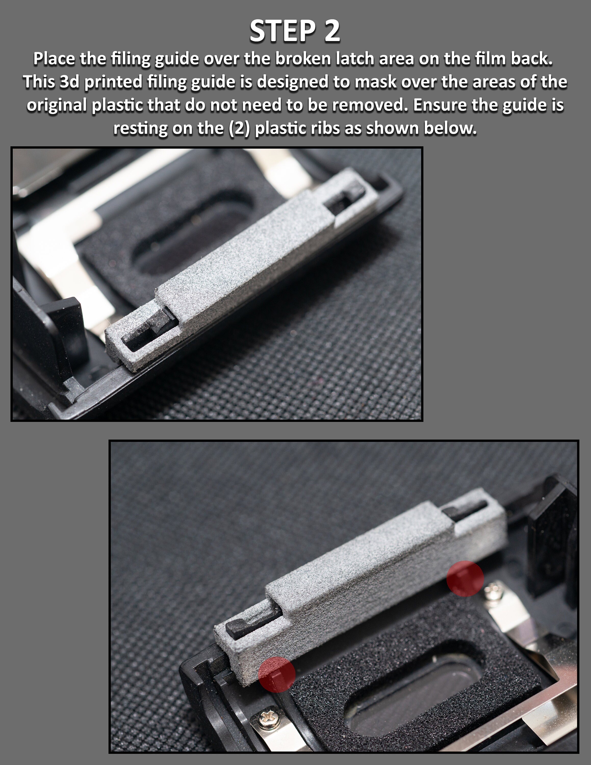 Nikon F100 Back Film Door Broken Latch Metal Repair Kit - Stainless ...