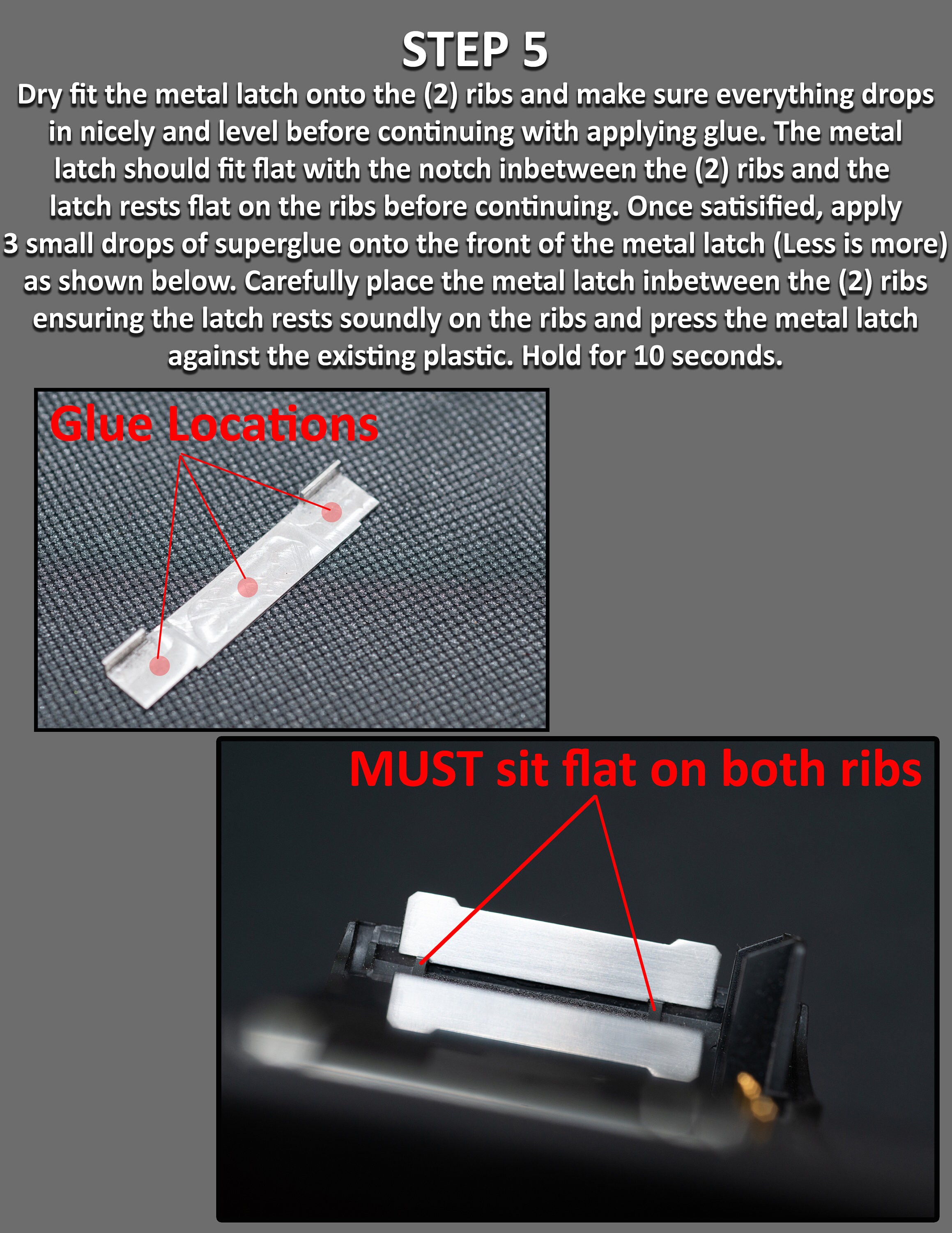 Nikon F100 Back Film Door Broken Latch Metal Repair Kit - Stainless ...