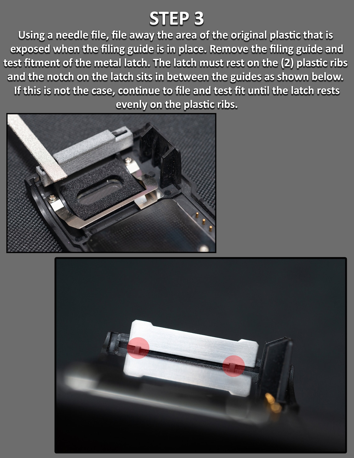 Nikon F100 Back Film Door Broken Latch Metal Repair Kit - Stainless ...