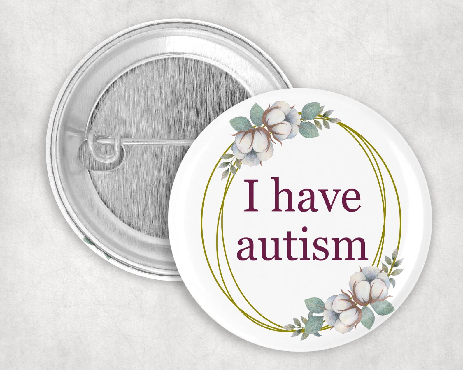 I Have Autism and I Am Often Non-verbal Button, Nonverbal Button ...
