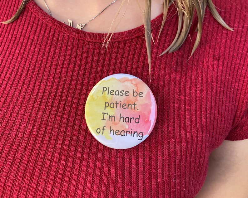 Butterflies I Read Lips Button, Deaf Awareness, Communication Button ...