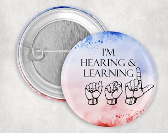 Enamel Pin: i Know Asl Gold or Silver American - Etsy